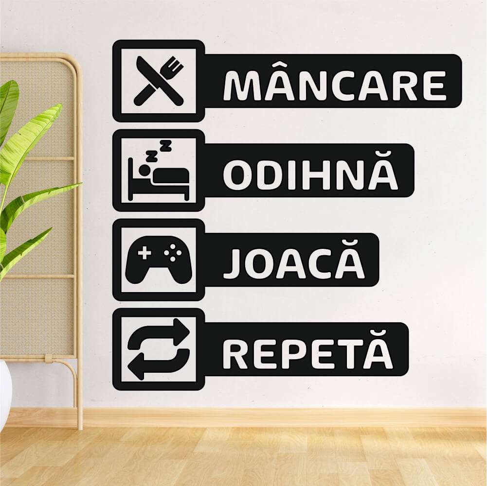 Sticker perete siluetă – Cal cu șah • WallSign