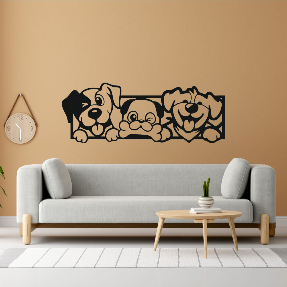 Sticker perete siluetă - Felicitare de nuntă - Tablou • WallSign