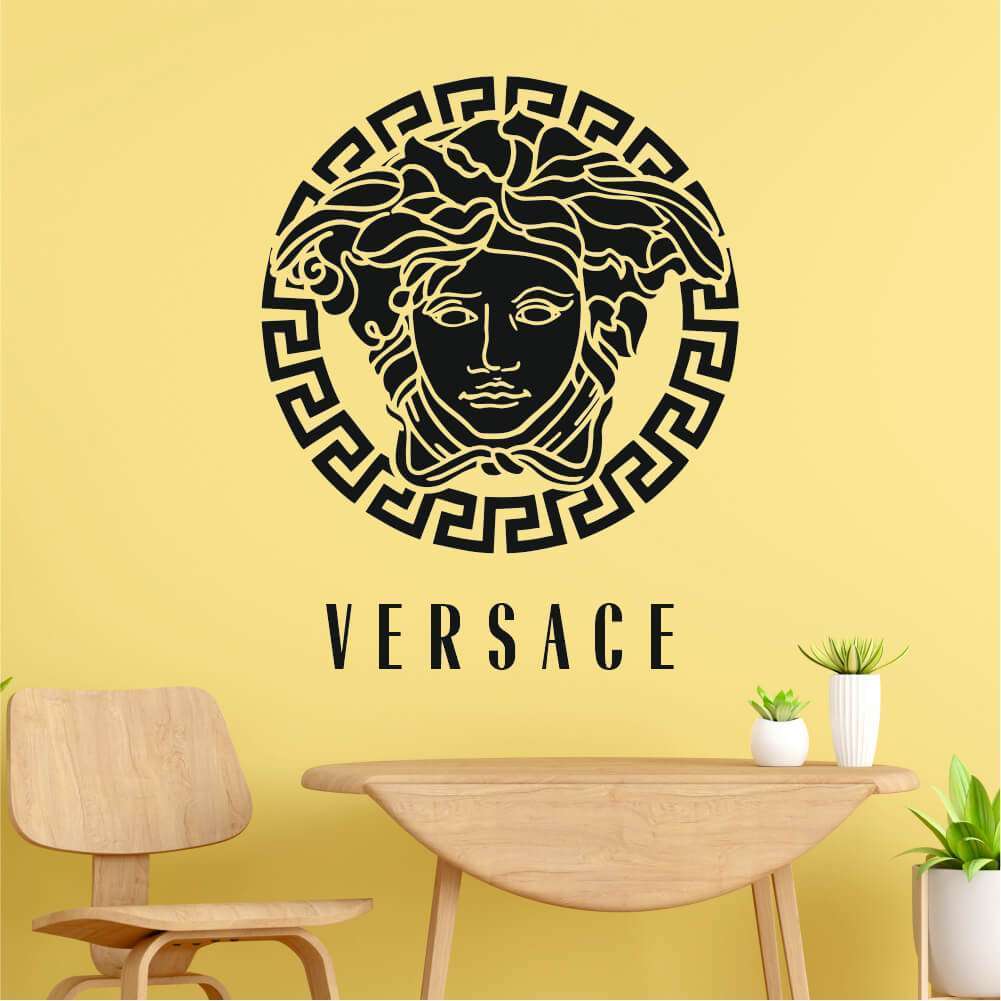 Sticker perete siluetă – Logo VERSACE • WallSign