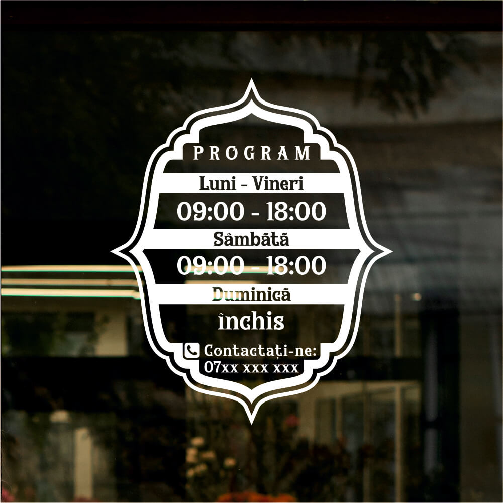 Sticker program de funcționare tip scut formă vintage • WallSign