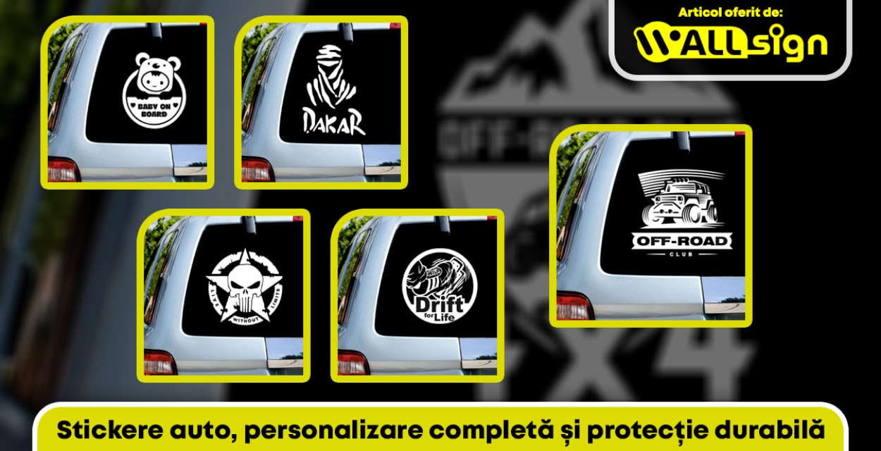 Stickere auto, personalizare completă și protecție durabilă • WallSign